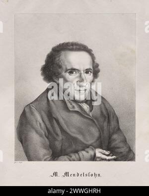 Portrait of Moses Mendelssohn Stock Photo - Alamy