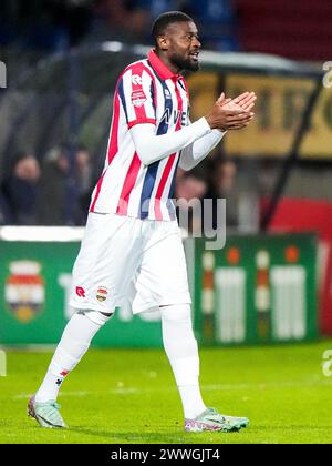 TILBURG - (l-r) Jeremy Bokila of Willem II, Cisse Sandra of Willem II ...