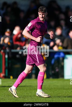 Sutton United's Oliver Sanderson in action during the Sky Bet League ...