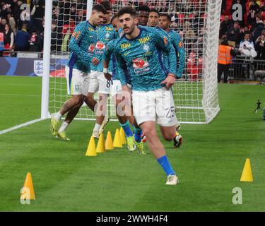 Lucas Beraldo of Paris Saint-Germain takes his penalty during the Paris ...
