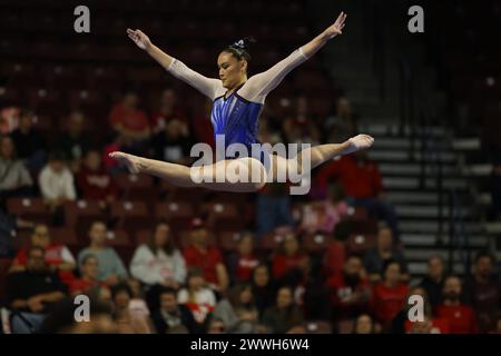 March 23, 2024: Gymnast CIENA ALIPIO (UCLA) during the 2024 Pac-12 ...