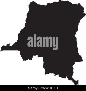 Republic of the Congo political map of administrative divisions ...