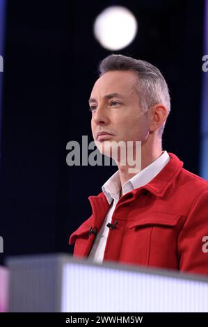Ian Brossat, PCF senator for Paris during a demonstration as part of a ...