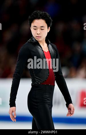 WESLEY CHIU (CAN), during Men Free Skating, at the ISU Grand Prix of ...