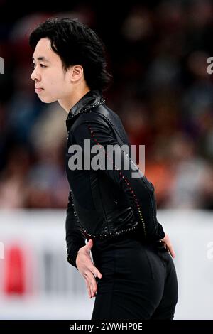 Wesley CHIU (CAN) during Men Free Skating, at the ISU World Figure ...