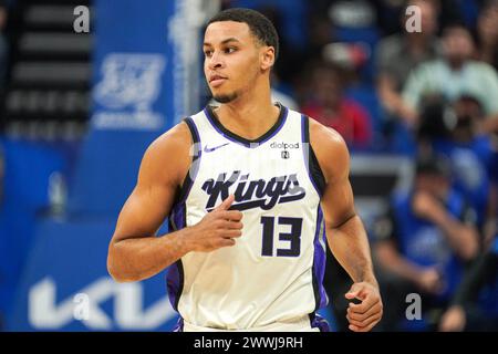 Sacramento Kings forward Keegan Murray (13) in the first half of an NBA ...