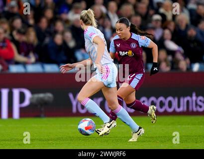 Aston Villa’s Ebony Salmon during the Barclays Women's Super League ...