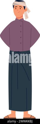 myanmar man standing Stock Vector Image & Art - Alamy
