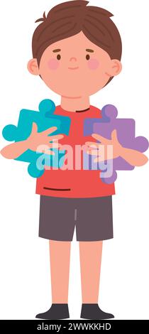 autism boy standing Stock Vector Image & Art - Alamy