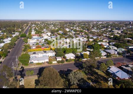 Aerial of Dalby Darling Downs Queensland Australia Stock Photo - Alamy
