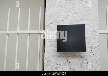 empty house number plate a brick wall Stock Photo - Alamy