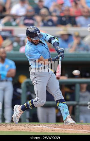 Lakeland FL USA; Tampa Bay Rays pitcher Antonio Jimenez (97) delivers a ...