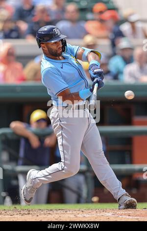 Lakeland FL USA; Tampa Bay Rays first baseman Austin Shenton (54 ...