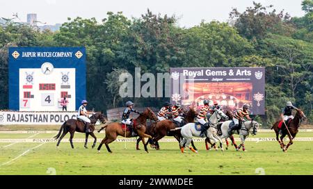 Indien, Jaipur, Rambagh, Rajasthan Polo Ground Stock Photo - Alamy