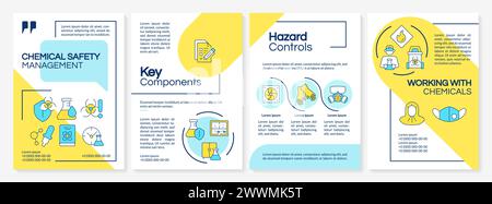 Chemical hazard assessment brochure template Stock Vector Image & Art - Alamy