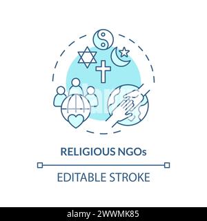 International NGOs soft blue concept icon Stock Vector Image & Art - Alamy