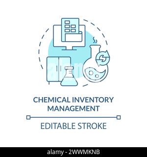 Inventory management soft blue concept icon Stock Vector Image & Art ...