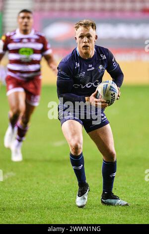 Wigan, England - 22nd March 2024 Harry Smith of Wigan Warriors. Rugby ...