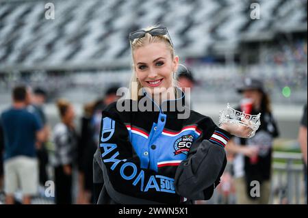 2nd Lt. Madison Marsh, crowned Miss America 2024, poses at the Daytona ...