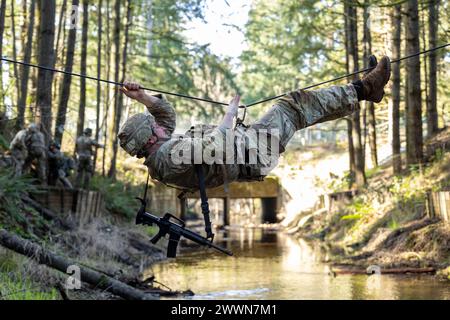 An Army ROTC Cadet from Pacific Lutheran University competes in the One ...