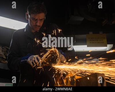 YOKOSUKA, Japan (Feb. 27, 2024) Hull Maintenance Technician 2nd Class ...
