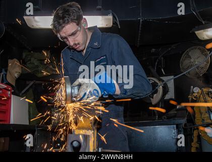 YOKOSUKA, Japan (Feb. 27, 2024) Hull Maintenance Technician 2nd Class ...