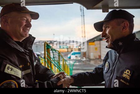Italian Rear Adm. Valentino Rinaldi, commander, Amphibious Task Force ...