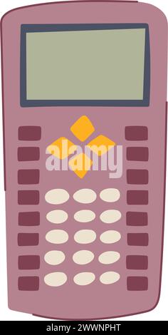 graph graphing calculator cartoon vector illustration Stock Vector ...
