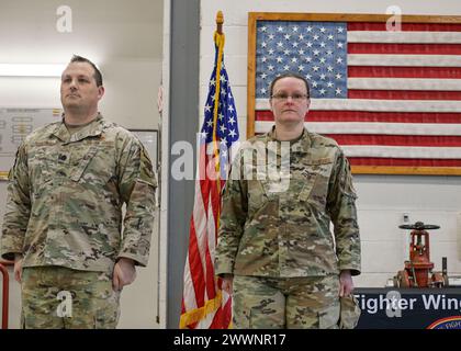 The 104th Fighter Wing Civil Engineering Squadron held a promotion for ...