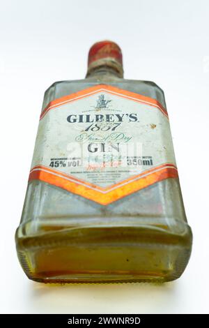 Gilbey's Gin 1857 is an alcoholic drink resulting from the distillation ...