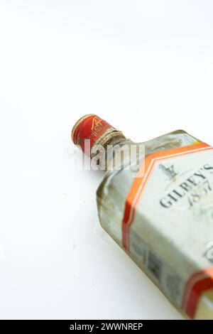 Gilbey's Gin 1857 is an alcoholic drink resulting from the distillation ...