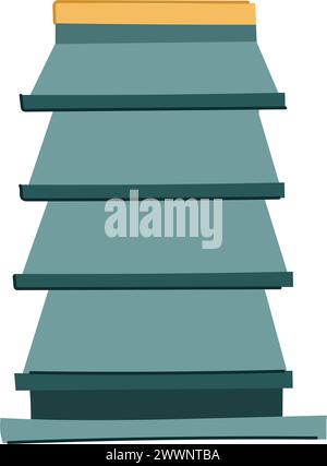 mockup magazine rack cartoon vector illustration Stock Vector Image ...