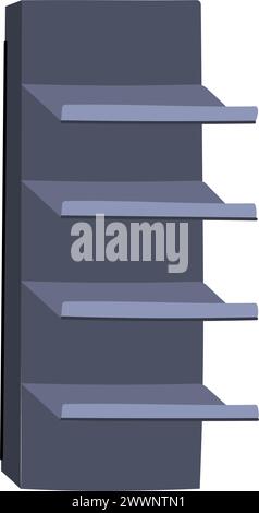 stand magazine rack cartoon vector illustration Stock Vector Image ...