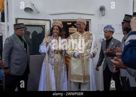 Melvin Labat, the King of Zulu, Angelique Roche, the Queen of Zulu ...