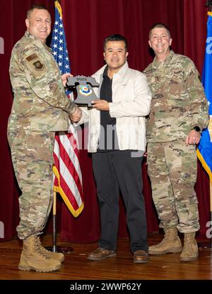 Col. Douglas Stouffer, 512th Airlift Wing commander, and Chief Master ...