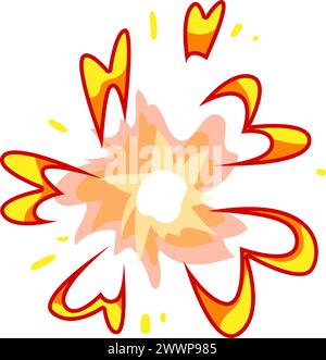 light impact vfx cartoon vector illustration Stock Vector Image & Art ...