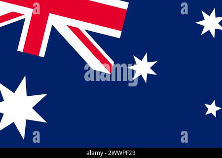 Australia flag - rectangular cutout of rotated vector flag Stock Vector ...