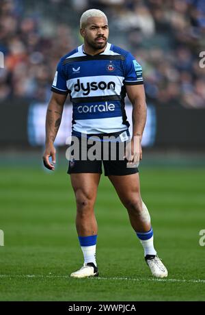 24th March 2024, The Recreation Ground, Bath, Somerset, England; Gallagher Premiership Rugby ...