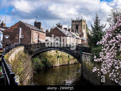 The River Yarrow flows through Croston, Lancashire Stock Photo - Alamy