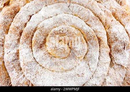 Ensaimada, traditional sweet pastry of the island of Mallorca Stock ...