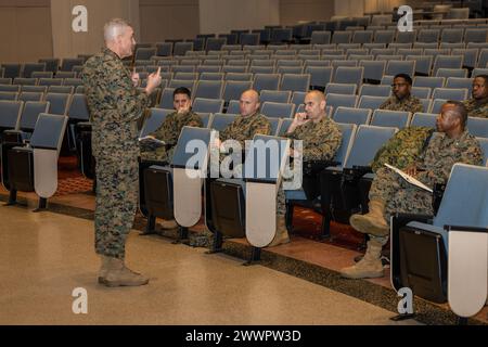 Inspector General of the Marine Corps Maj. Gen. Jason Q. Bohm delivers ...