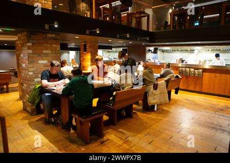 Wagamama restaurant on Goodramgate in York, North Yorkshire Stock Photo ...