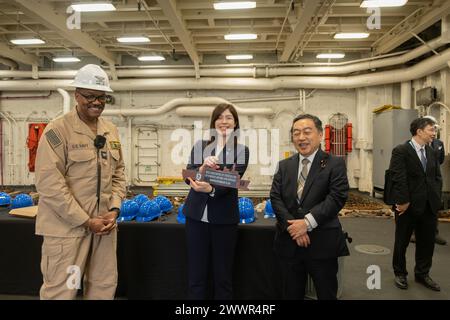 SASEBO, Japan (Feb. 20, 2024) Captain Patrick German, USS New Orleans ...