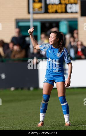 GRACE AYRE of Durham Women during the FA Women's Championship match ...