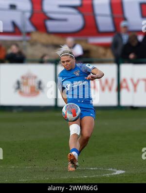 Becky Salicki of Durham Women during the FA Women's Championship match ...