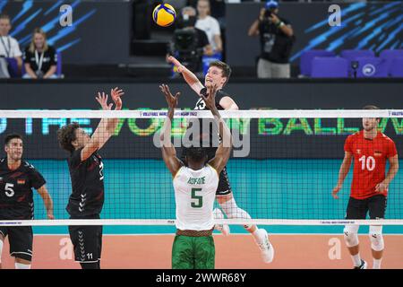 Lukas Masse (Germany), Joseph Kofane (Cameroon). Volleyball World ...
