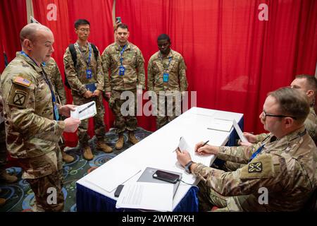 At the final event, known as the Commander’s Brief, teams present their ...