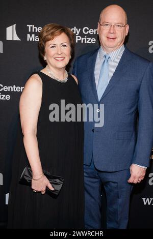 Peter Ellefson and Kennedy Center President Deborah F Rutter attends ...