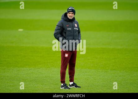 Poland manager Michal Probierz during the UEFA Euro 2024 Qualifying ...