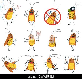 Running cockroach icon cartoon vector. Creepy biology. Vermin ...
